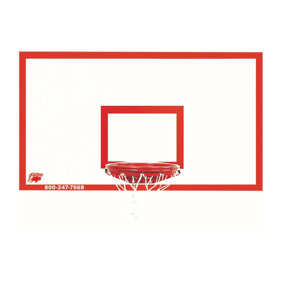 Bison 42" x 72" Rectangular Steel Backboard BA472 – Precision Performances