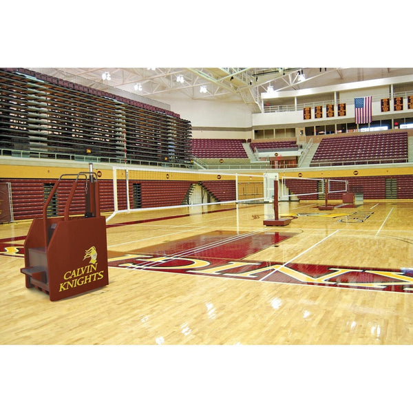 Bison Arena II Freestanding Portable Double Court Volleyball System VB ...
